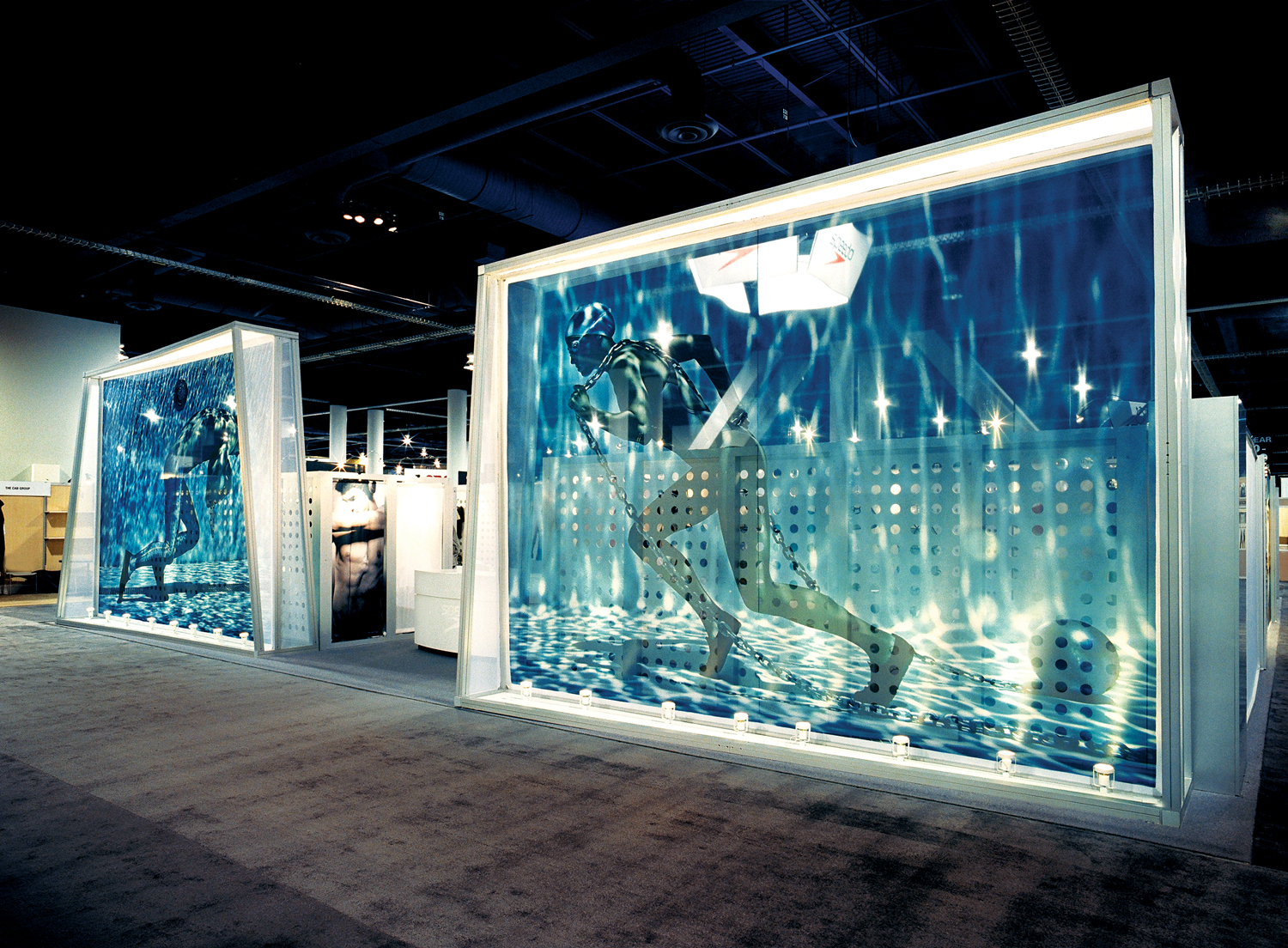 Fabric + tech: Trade show displays draw in customers